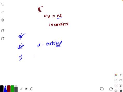 Solved Which Of The Following Statements About An Electron With Ml 2
