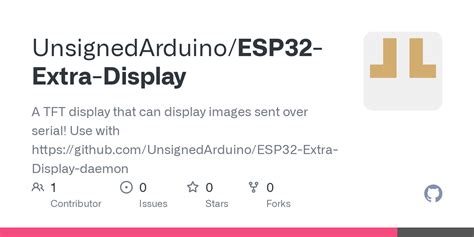 Github Unsignedarduino Esp Extra Display A Tft Display That Can Display Images Sent Over