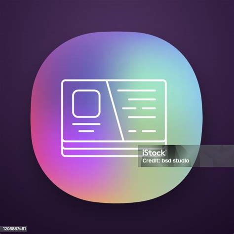 명함 방문 컷 어웨이 응용 프로그램 아이콘 Ui Ux 사용자 인터페이스 웹 또는 모바일 응용 프로그램입니다 기업가 액세서리 벡터