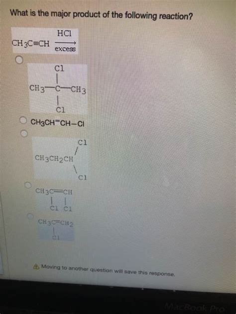 (Solved) - What is the major product of the following reaction? HCl CH3C CH... (1 Answer ...