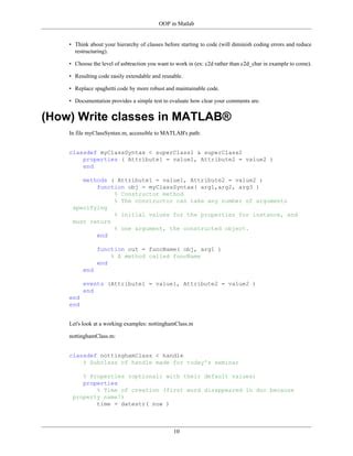 Object Oriented Programming In Matlab PDF Programming Languages