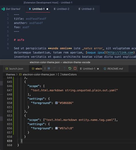 Support For Markdown Syntax Issue Kcmr Electron Theme Vscode Github