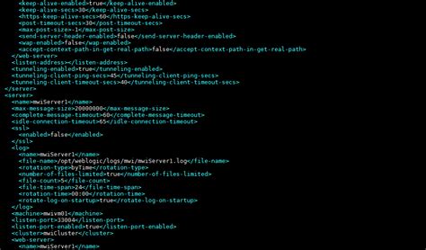 Weblogic Config XML Reader