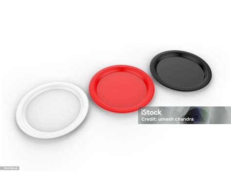 빈 프로 모션 파티 플레이트 3d 렌더링 그림입니다 0명에 대한 스톡 사진 및 기타 이미지 0명 3차원 형태 검은색 Istock