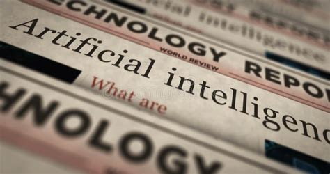 artificial intelligence neural networks newspaper printing press stock video video of cyber