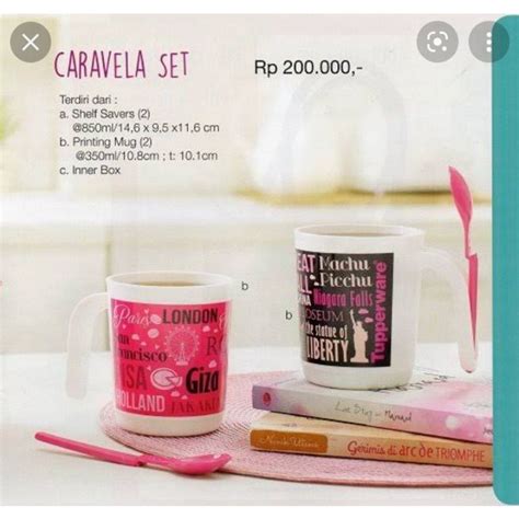 Jual Caravela Set Tupperware Paket Mug Dan Tempat Penyimpanan Bumbu
