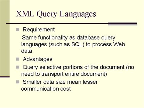 Introduction To Xml N Xml Stands For Extensible