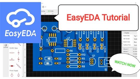 Introduction To Easyeda Softwarepcbtutorialpcbdesignpcb Youtube