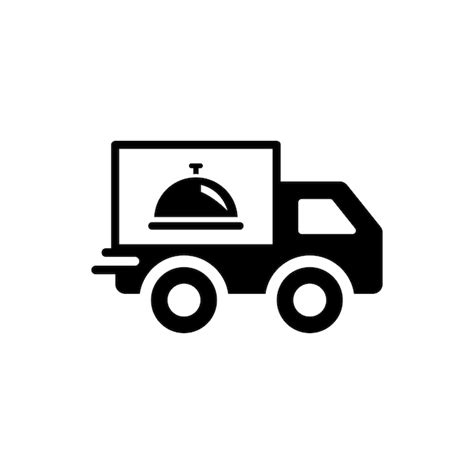 음식 배달 아이콘 프리미엄 벡터