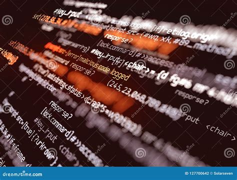 computer error script code background stock illustration illustration