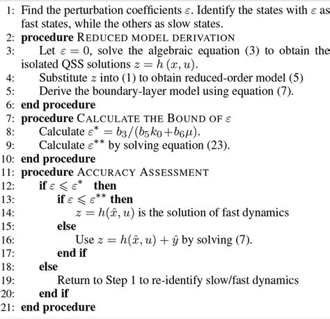 Algorithm 1 High‐fidelity Order Reduction Download Scientific Diagram