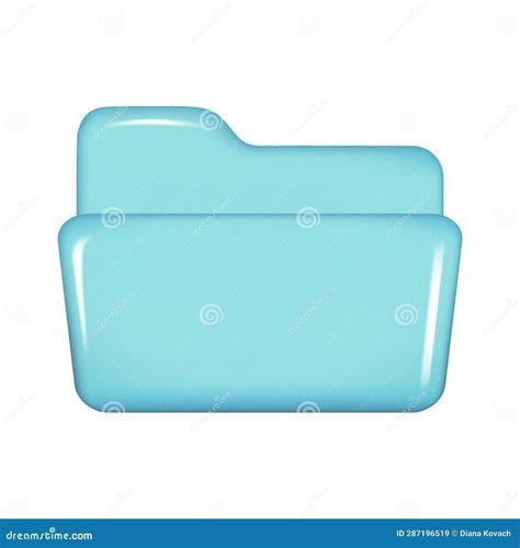 Realistic 3d Blue Folder Decorative 3d Management Opened File Element Web Symbol Paper Icon