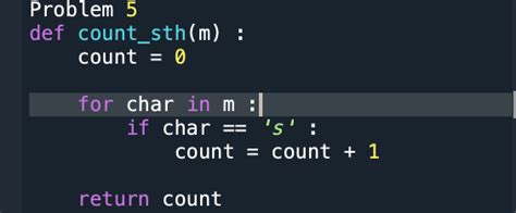 solved problem a what does the function count sth do b