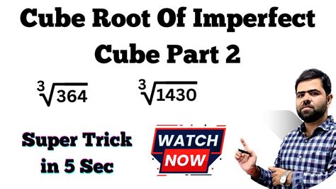 Cube Root Of Imperfect Cube Part 2 Trick For Ibps Po Sbi Po Solve In 10 Sec By Sridhar Sir