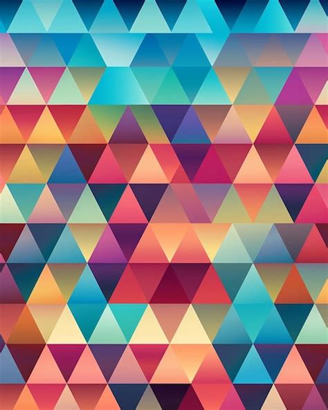 Premium Ai Image Triangle Seamless Pixel Texture Background