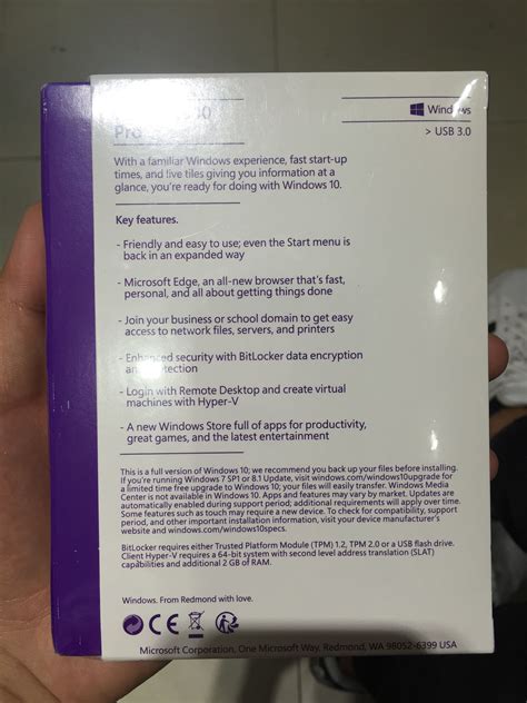 Windows 10 Pro 64 Bit Operating System Box Acetocms