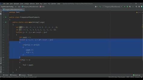 1 Frequency Of Each Element In An 1d Array Data Structure Youtube