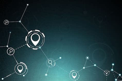 Interconnected Nodes Forming A Futuristic Network Landscape Jiffy Designs