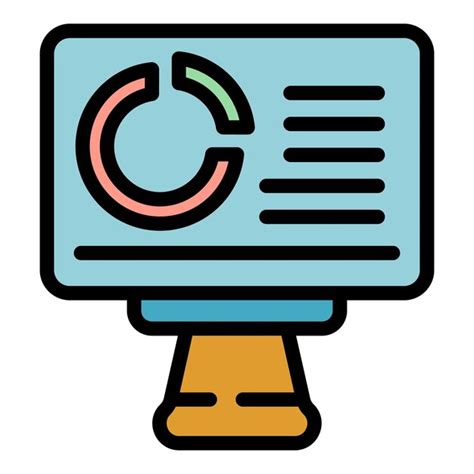 Premium Vector Monitor Market Forecast Icon Outline Monitor Market Forecast Vector Icon Thin