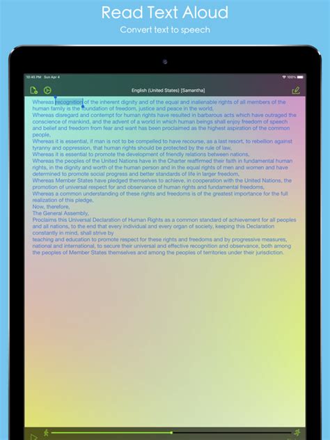 Aloud Text To Speech Reader For Ios Iphone Ipad Ipod Touch Free Download At Apppure