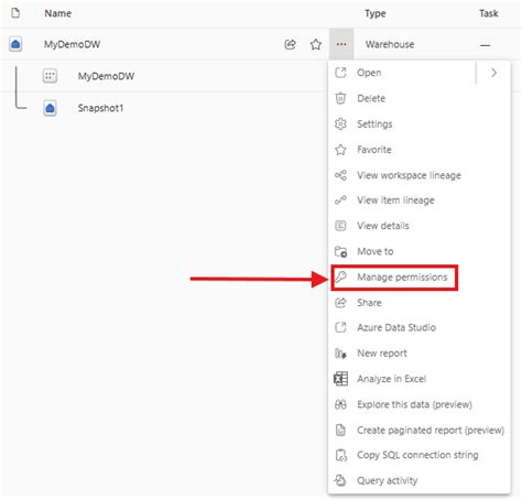 Secure Comply Collaborate Item Permissions In Fabric Data Warehouse