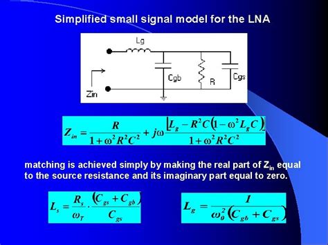 Cmos Rf Device Modeling And Low Noise Amplifier Circuit Design