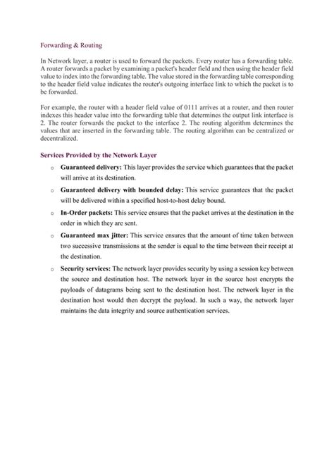 Network Layer Unit 3 Part1pdf Computer Networking Computing