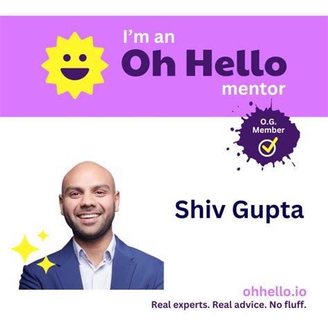 Shiv Gupta On Linkedin Ohhello