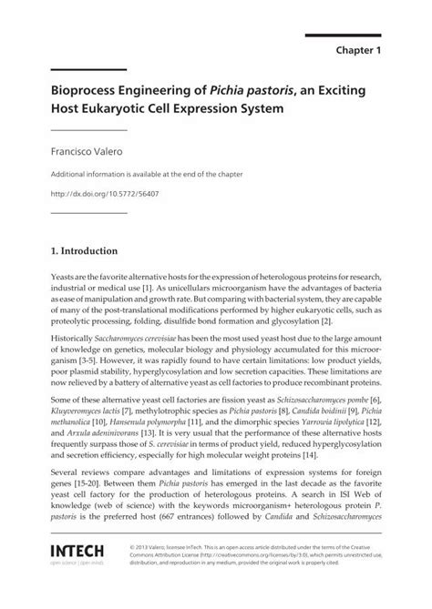 Pdf Bioprocess Engineering Of Pichia Pastoris An Exciting Host