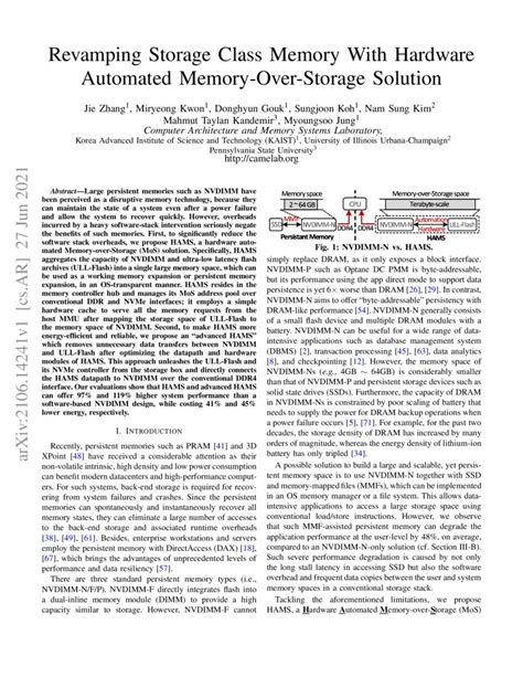 revamping storage class memory with hardware automated memory over