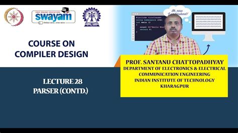 Lecture 28 Parser Contd Youtube