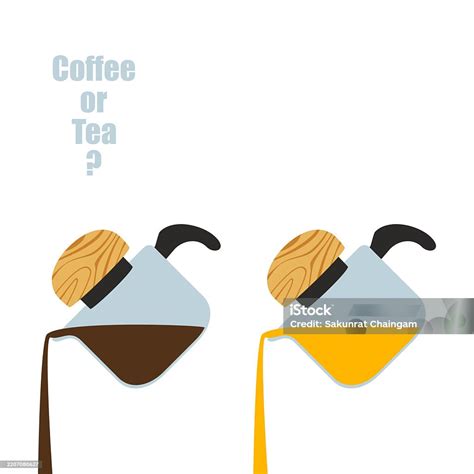 갓 볶은 커피 음료와 분쇄 커피 음료의 벡터 일러스트 레이 션 세트입니다 향기로운 커피 주전자에 담긴 커피나 차 미니멀리스트