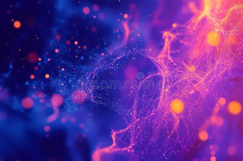 Vibrant Abstract Background Of Molecular Structures Dna Neural