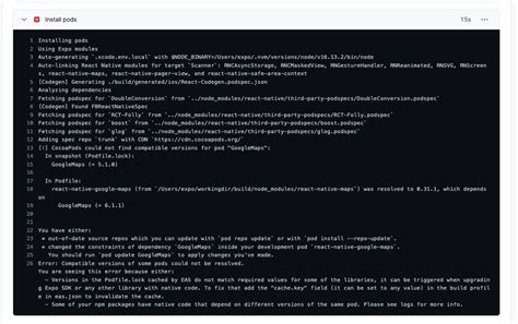 EAS IOS App Store Build Fails With React Native Maps Issue Expo Expo GitHub
