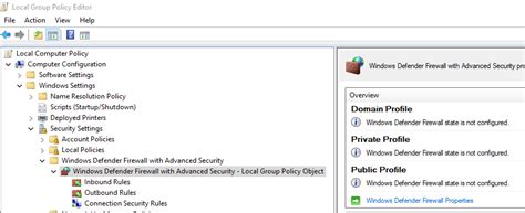 Group Policy What Is The Difference Between Windows Defender Firewall
