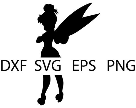 Tinkerbell Upset Silhouette Digital Download Instant Download Svg Dxf Eps And Png Files