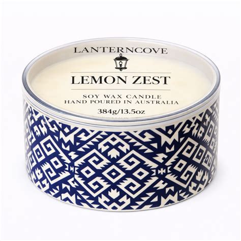 Bric A Brac 135 Oz Soy Wax Candle Lemon Zest Lantern Cove Home