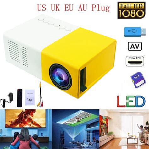 Yg Led Projector Lumen Mm Audio X Pixels Yg Hdmi Usb Mini Projector Home