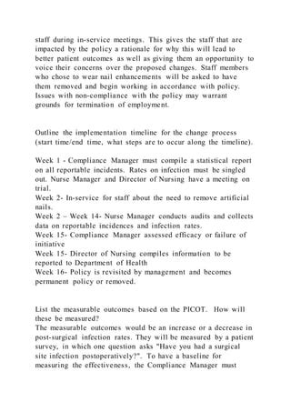 1 Week 6 Assignment Ebp Change Process Form Ace Star Model DOCX