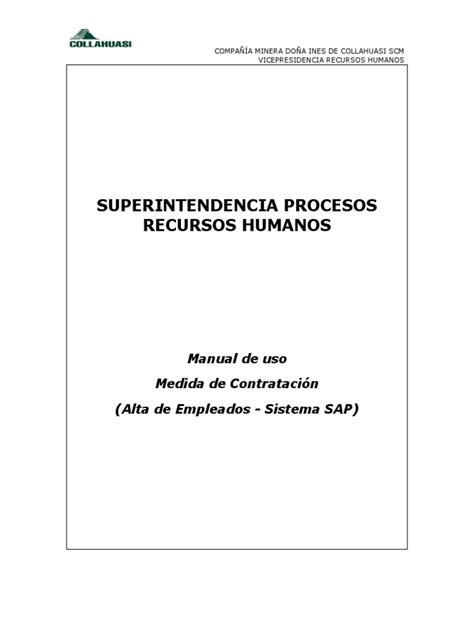 Manual Alta En Sap V1 1 Pdf Gestión De Recursos Humanos Bancos