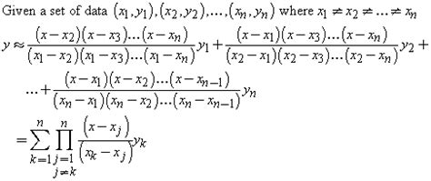 Numerical Interpolation