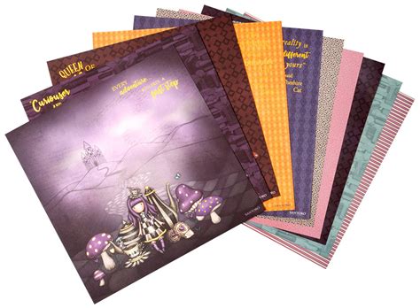 Gorjuss Wonderland 12x12 Inch Scrap Paper Set Gor Wl Ps23
