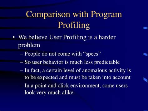 ppt user profiling for intrusion detection in windows nt powerpoint