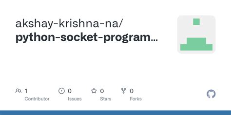 GitHub Akshay Krishna Na Python Socket Program With Mysql Connectivity
