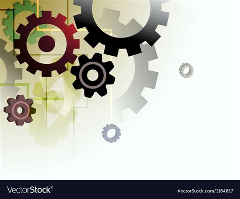 abstract gears background royalty free vector image