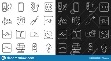 Set Line Light Bulb With Leaf Ac Voltage Source Diode In Electronic Circuit Electric