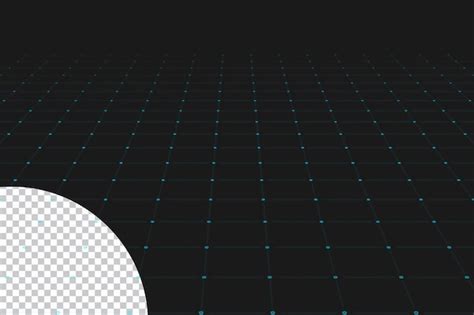 Premium Psd Green Grid With Circles Front View