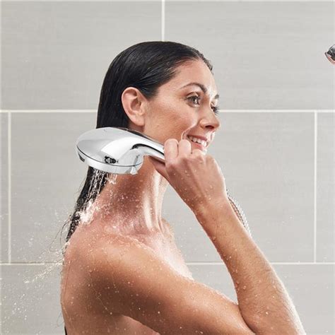 Chrome Hand Held Shower Head With Powerpulse Massage Xsp 753e