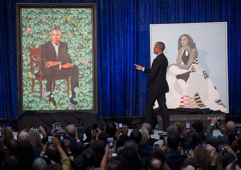 Barack And Michelle Obama Portraits Unveiled At The National Portrait
