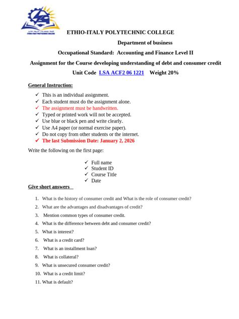 Individual Assignment Pdf